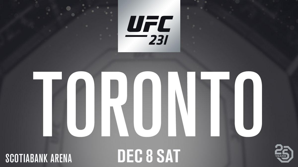 UFC 231 to take place from the Scotiabank Arena in Toronto - POST ...
