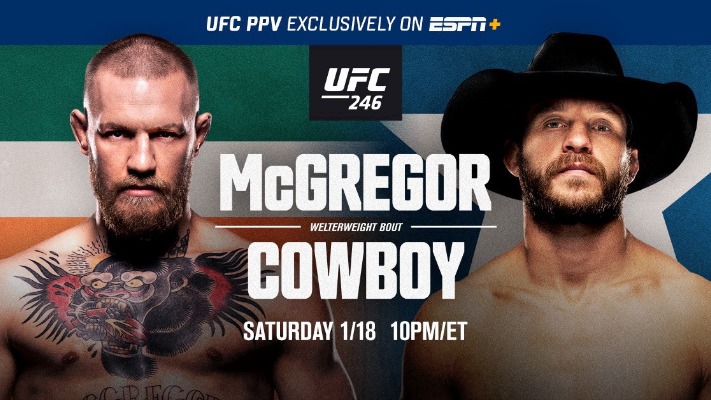 UFC 246: Conor McGregor stops Donald Cerrone in 40 seconds