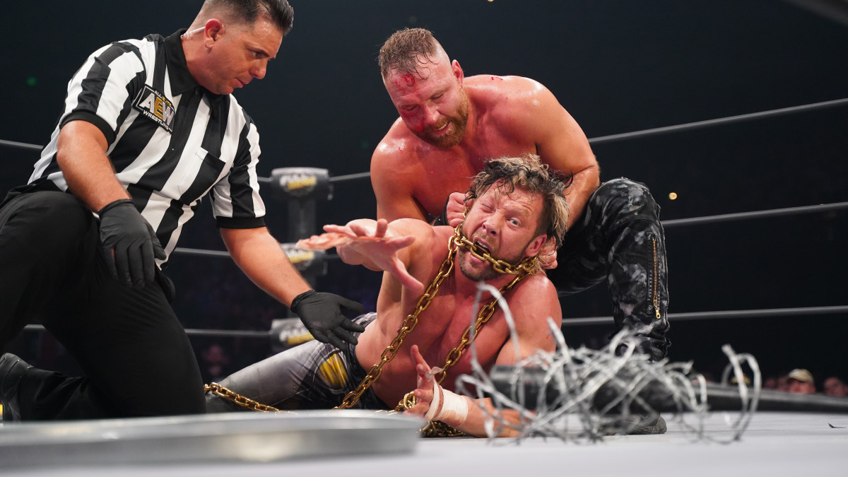 Exploding Barbed Wire Deathmatch for AEW World Title at Revolution