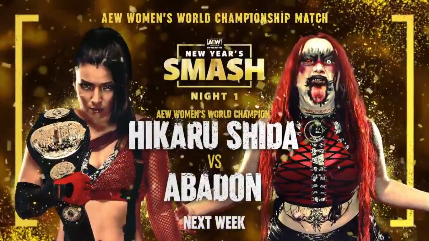 Abadon vs. Hikaru Shida, Jon Moxley returns at AEW New Year's Smash