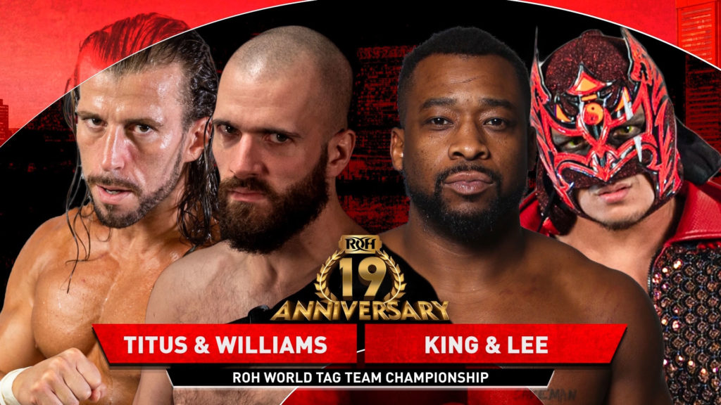 ROH Pure Title match, two singles matches set for ROH 19th Anniversary