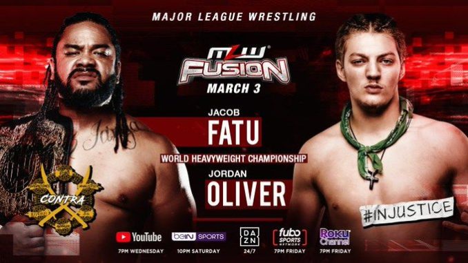 MLW FUSION: Jacob Fatu vs. Jordan Oliver, Los Parks vs. CONTRA Unit