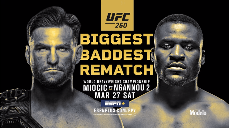UFC 260 Report: Ngannou knocks out Miocic to win heavyweight title