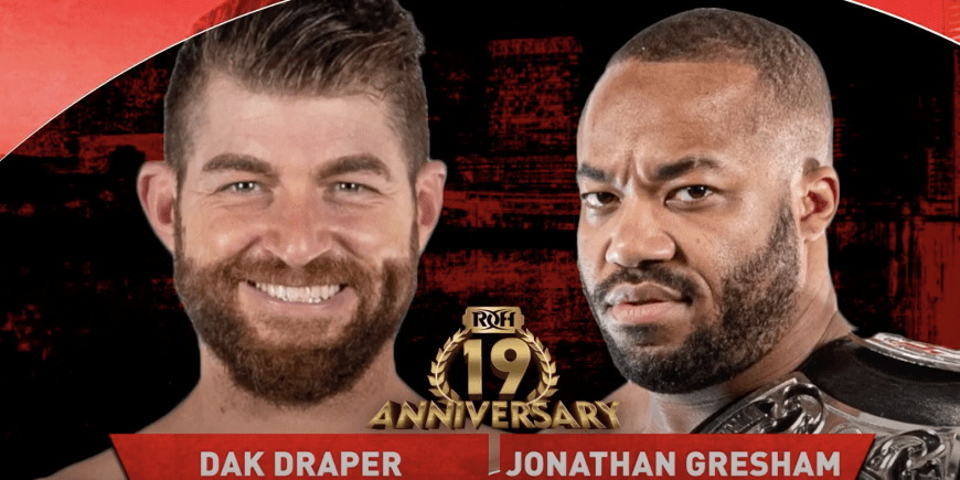 ROH Pure Title match, two singles matches set for ROH 19th Anniversary