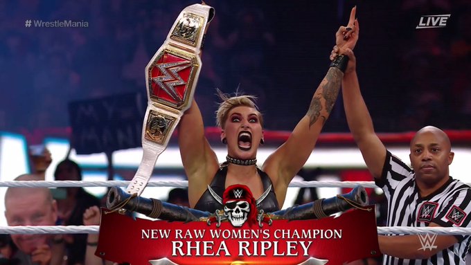 Rhea Ripley becomes Raw Women's Champion at WWE WrestleMania 37