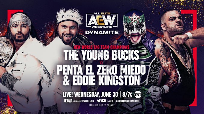 Young Bucks vs. Penta & Eddie Kingston added to Wednesday's Dynamite