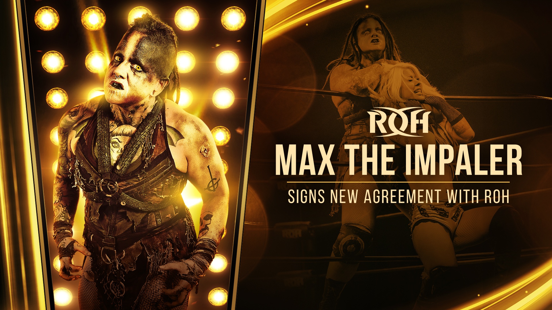 Max The Impaler signs with Ring of Honor