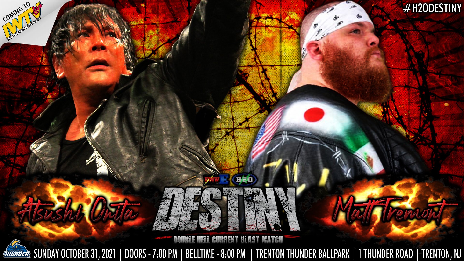 H20 Wrestling: Atsushi Onita vs. Matt Tremont in a Current Blast Double ...