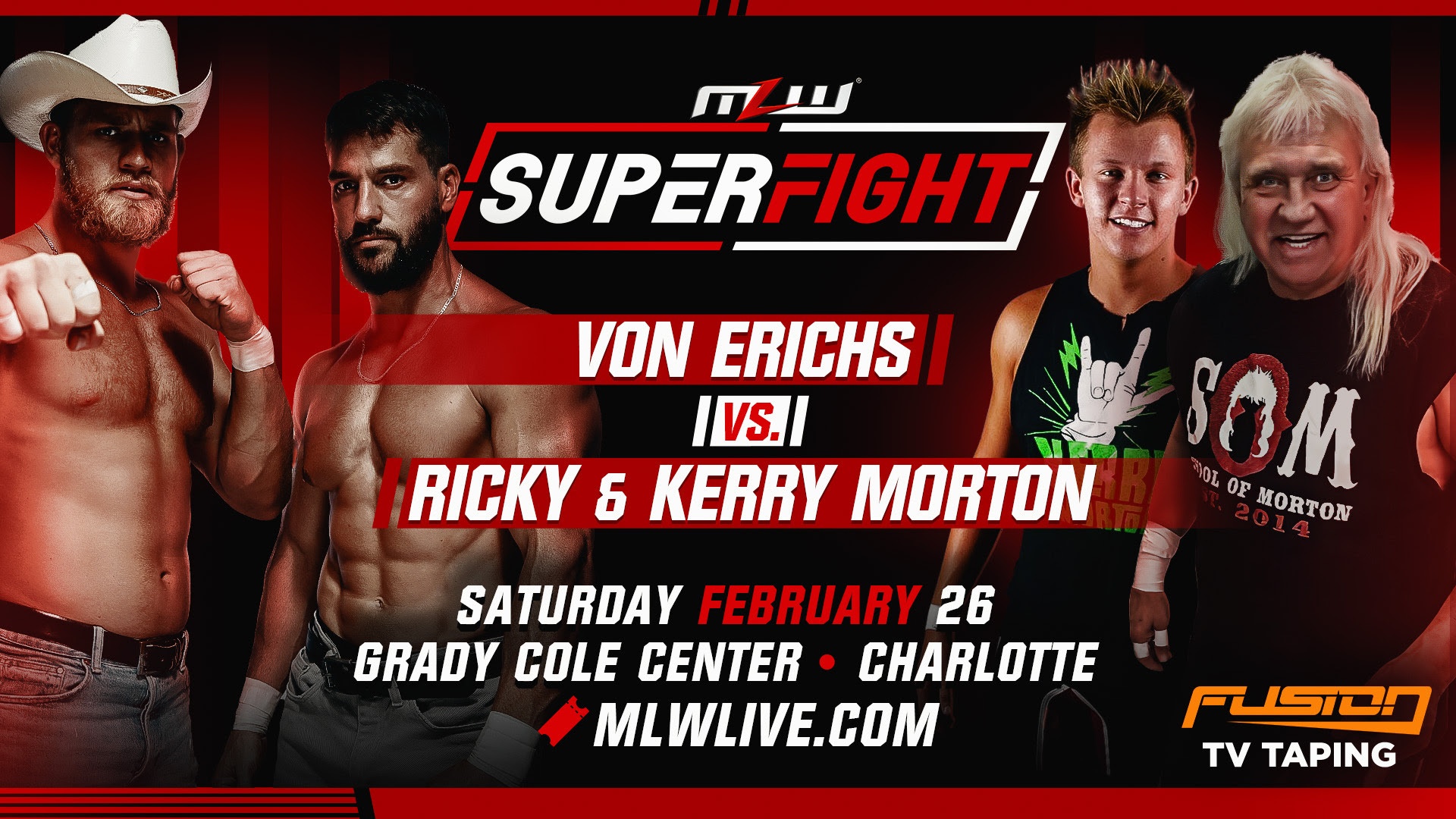 Von Erichs vs. Ricky & Kerry Morton announced for MLW SuperFight