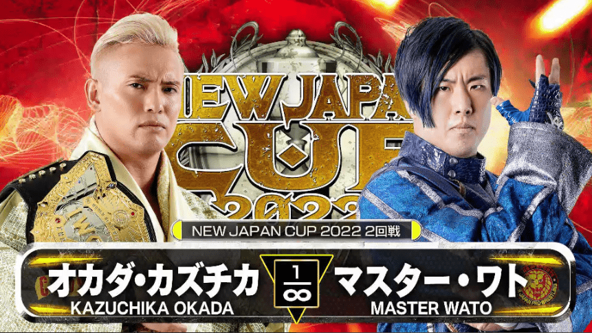 New Japan Cup: Okada vs. Master Wato, CIMA vs. Kanemaru, Goto vs. Togo