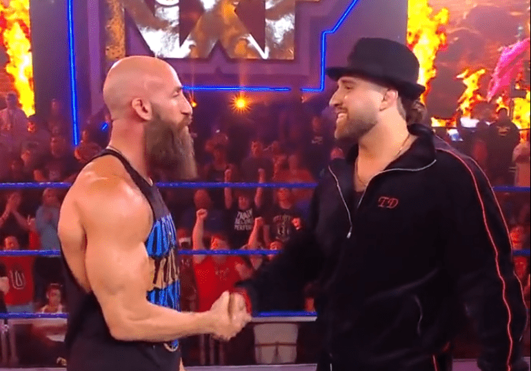 Tony D'Angelo taking on Tommaso Ciampa at NXT Stand & Deliver