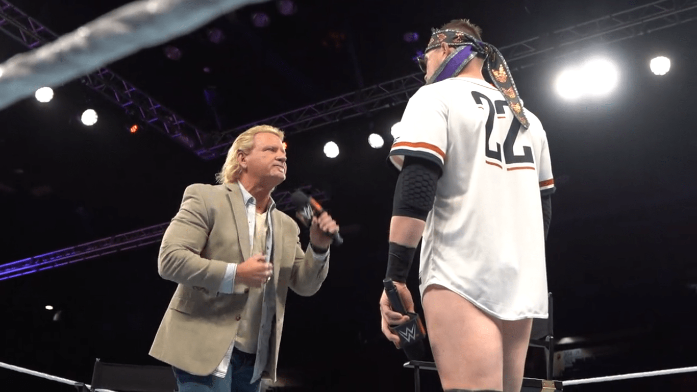 Jeff Jarrett appears on Miz TV at WWE house show in Springfield, Illinois