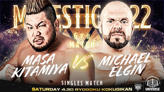 Michael Elgin returning to Pro Wrestling NOAH on 4/30
