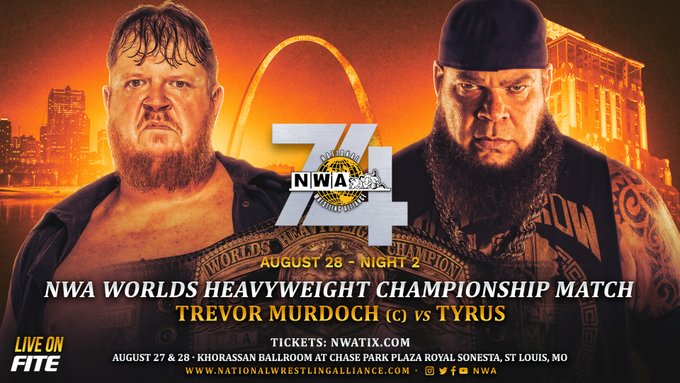 Tyrus replacing Nick Aldis in NWA 74 night two main event, will ...