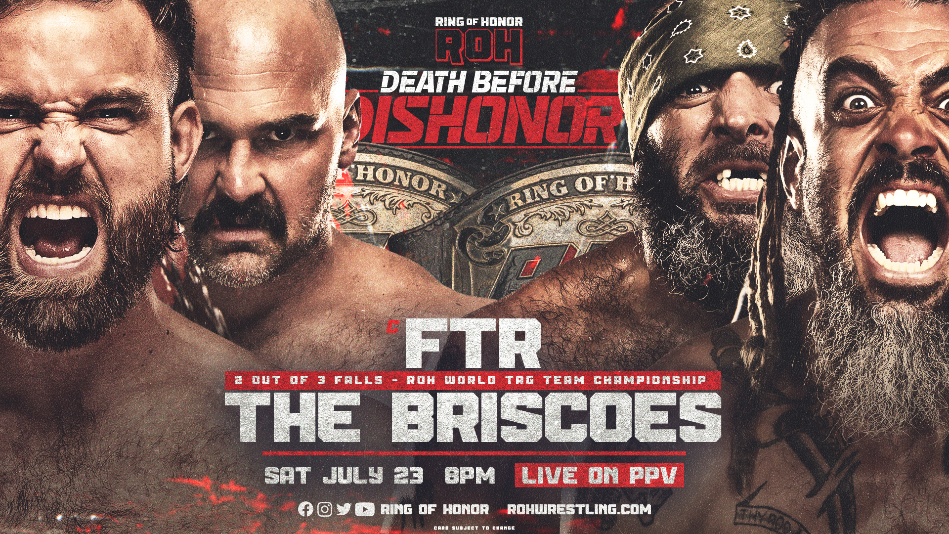 ROH Death Before Dishonor: FTR retain titles, Claudio Castagnoli wins ...