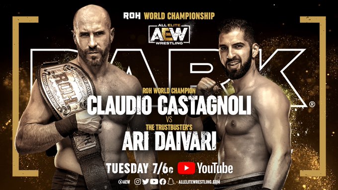 ROH World Championship match taking place on 9/6 AEW Dark
