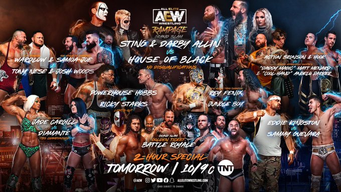 AEW Rampage Grand Slam Notes: Hangman Earns World Title Shot, The Great ...