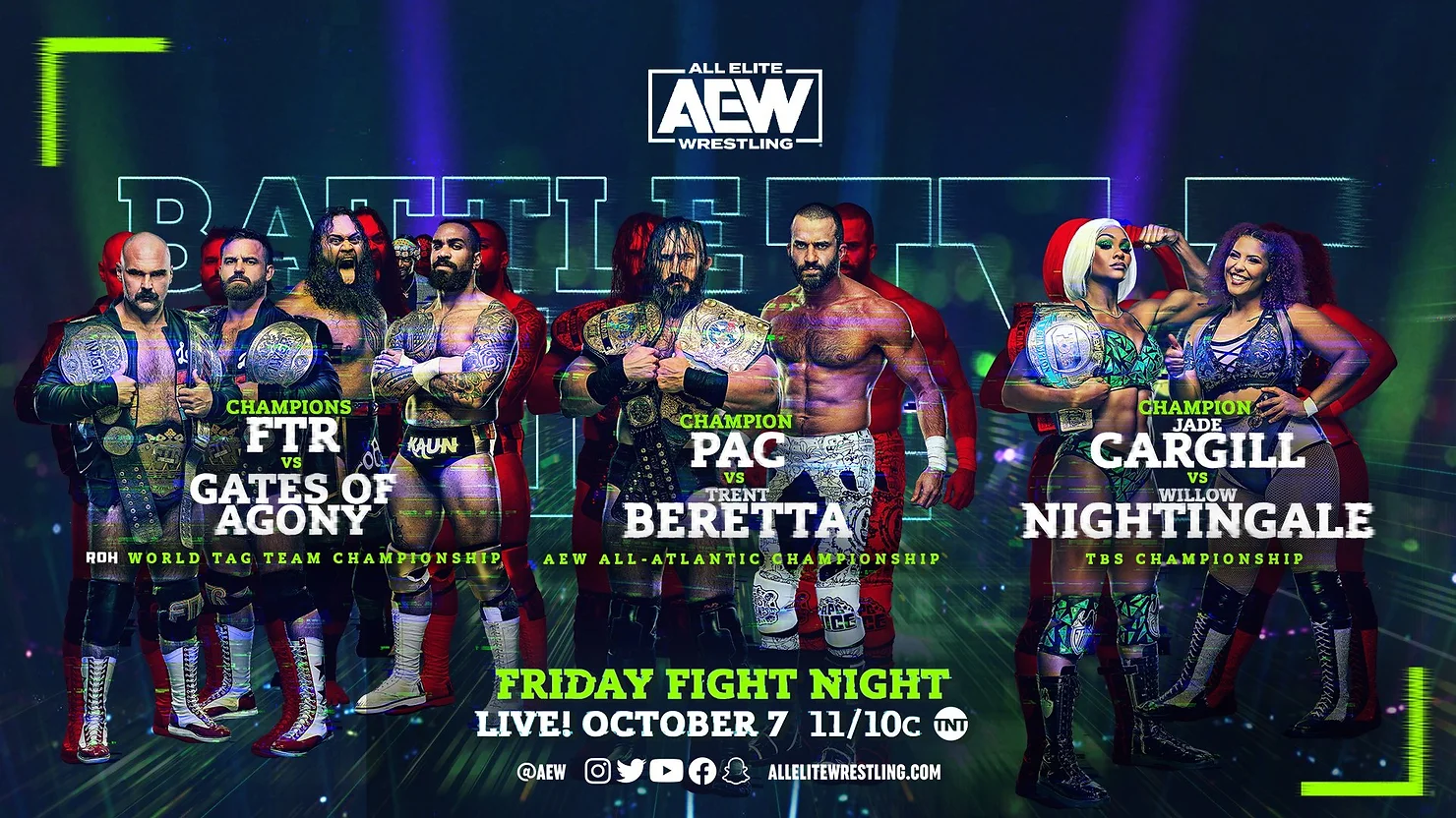 AEW Battle of the Belts IV Notes: Pac & Jade Retain, All-Atlantic Title ...