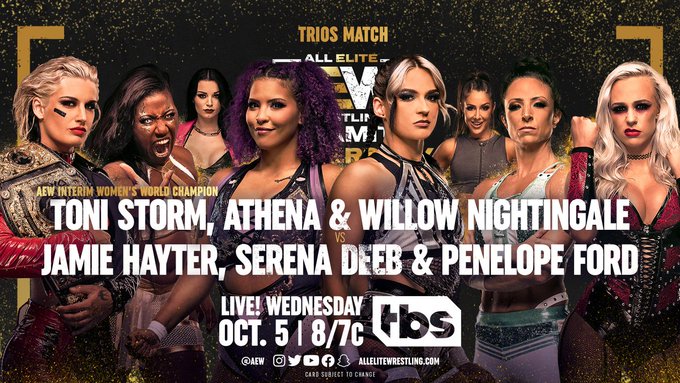 AEW adds Women's Trios match to Dynamite this Wednesday