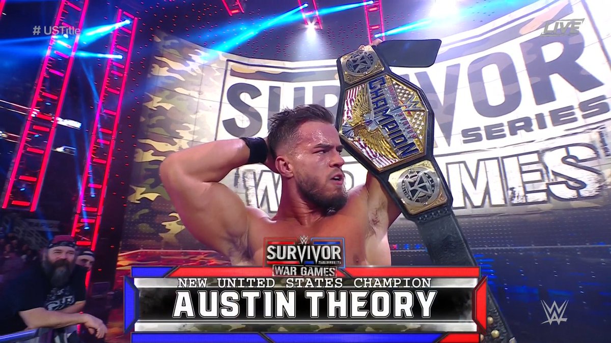 Austin Theory wins the United States Championship at Survivor Series