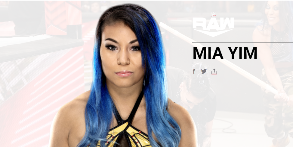 Mia Yim regains name, no longer promoted as 'Michin' on WWE's website