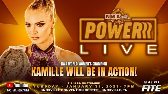 Kamille in action, debut of 'Psycho Love' announced for live NWA ...