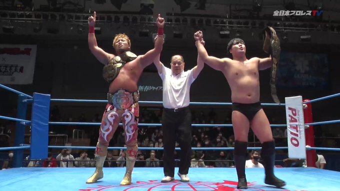 Takuya Nomura wins New Year Battle Royal, AJPW tag titles with Kento ...