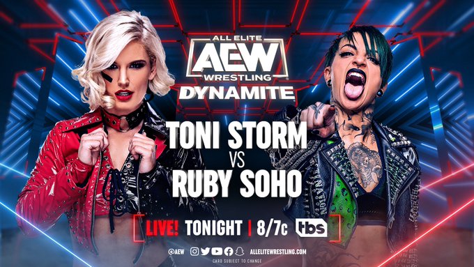 Dr., Britt Baker off Dynamite due to injury, Toni Storm to face Ruby Soho