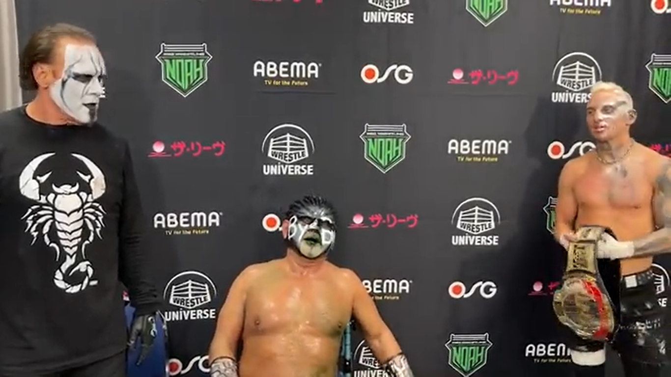 Great Muta, Sting & Darby Allin pick up win at Muta's 'Final BYE-BYE' event