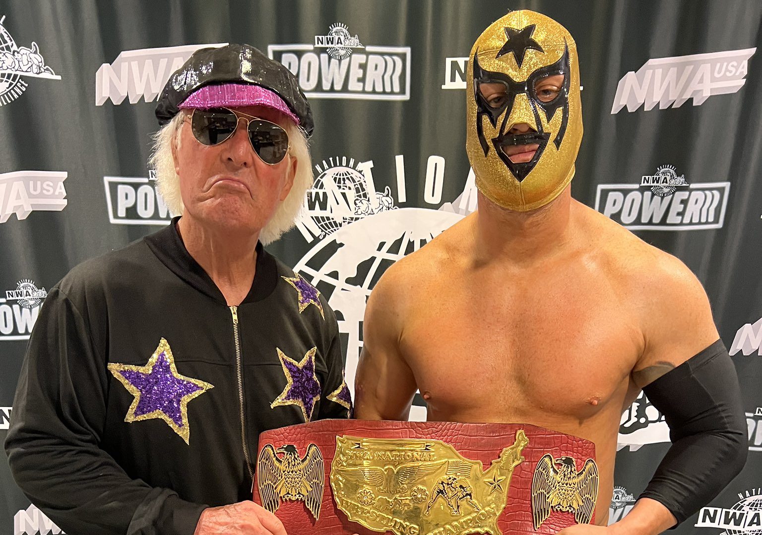 Cyon defending NWA National Heavyweight Title against EC3 at '312' PPV