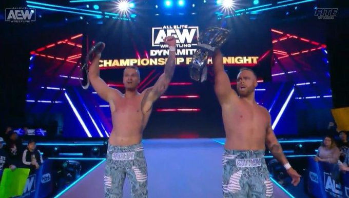 Austin & Colten Gunn capture AEW World Tag Team Titles on Dynamite
