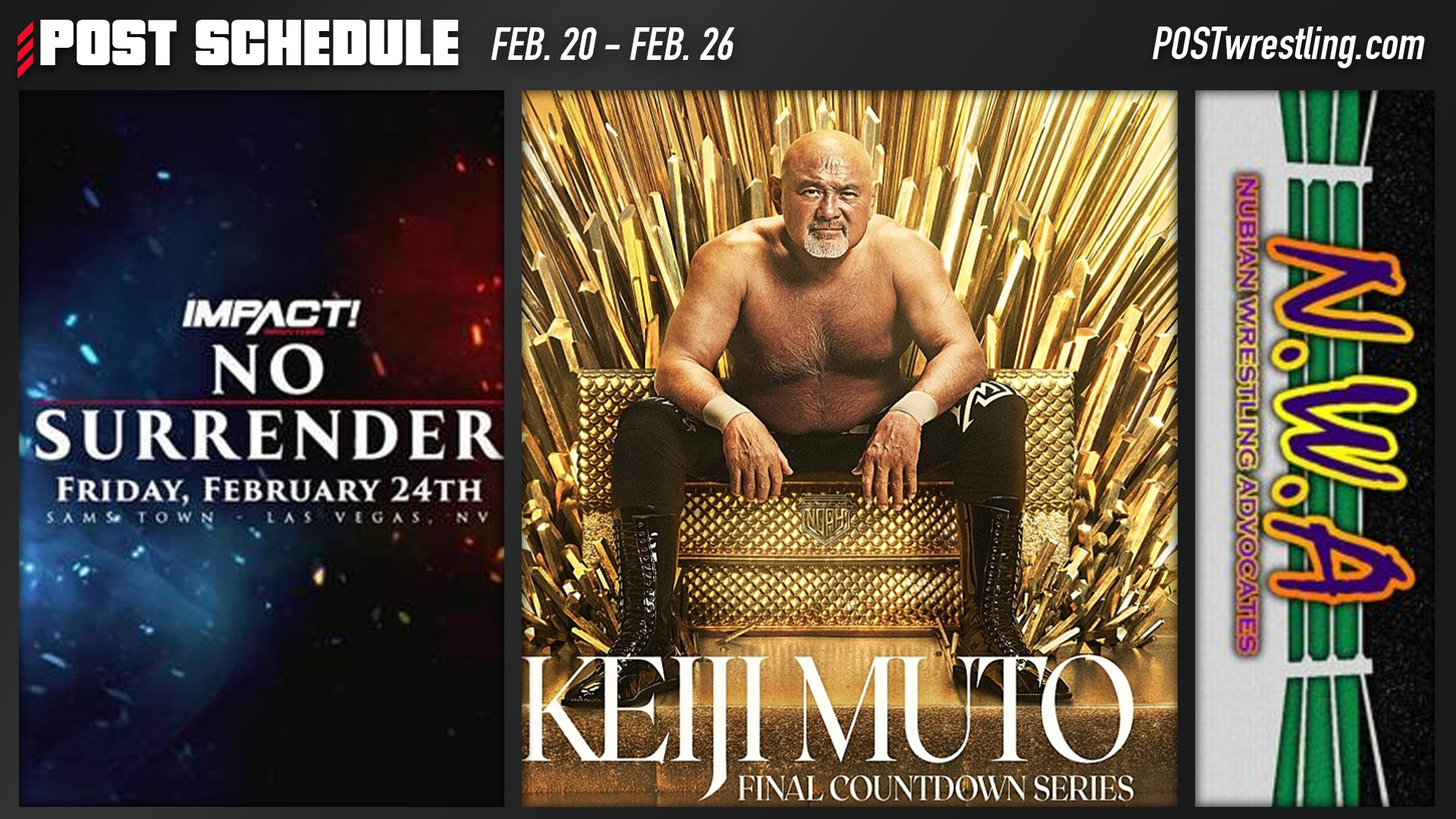 POST SCHEDULE: Muto Retirement, No Surrender, N.W.A Podcast, Lucas ...
