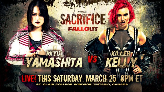 Miyu Yamashita vs. Killer Kelly announced for IMPACT's post-Sacrifice ...