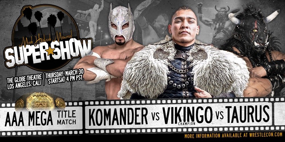 Mark Hitchcock Memorial Supershow: El Hijo del Vikingo vs. Komander vs. Taurus - POST Wrestling ...