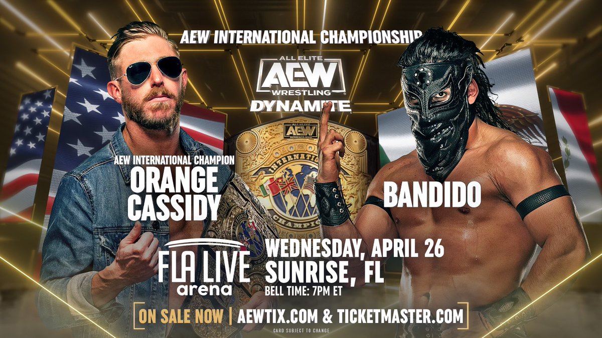 Returning Bandido to face Orange Cassidy for AEW International Title on Dynamite
