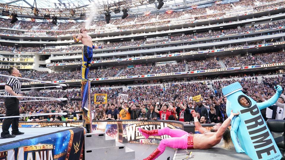 Logan Paul reflects on WWE WrestleMania match with Seth Rollins ...