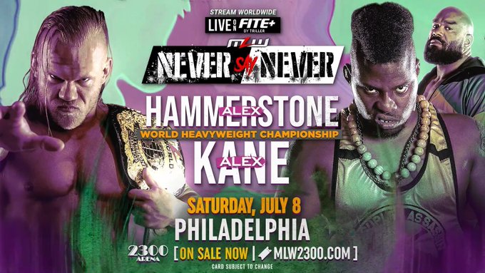 MLW World Heavyweight Championship match announced for Never Say Never