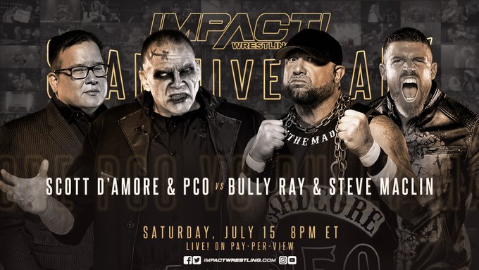 Scott D'Amore & PCO vs. Steve Maclin & Bully Ray added to IMPACT ...