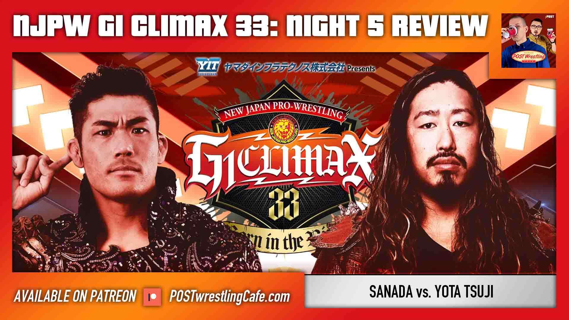 G1 Climax 33 Night 5 Review: SANADA vs. Yota Tsuji