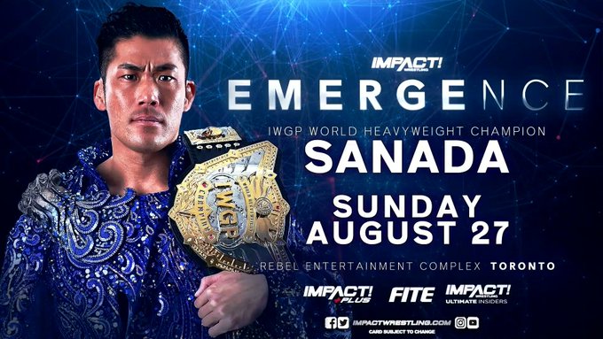 SANADA announced for IMPACT's Emergence in Toronto - POST Wrestling ...