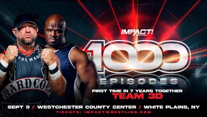 Team 3D to reunite at IMPACT Wrestling 1000