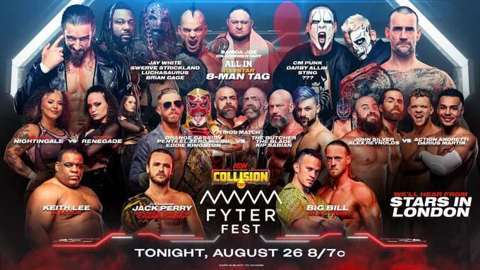 AEW Collision Results: All-Star Eight Man Tag, Night Before All In ...