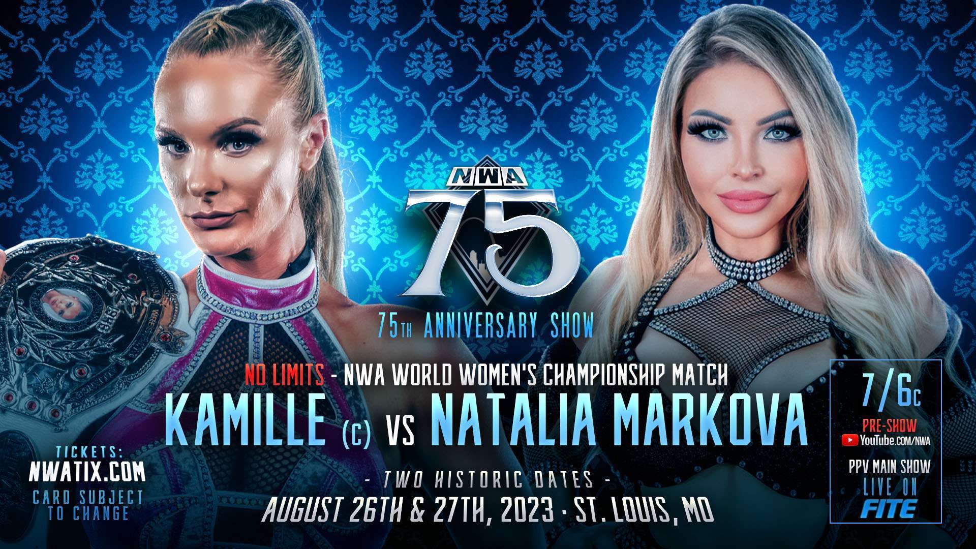NWA 75: Kamille retains NWA Women's Championship, four new champions