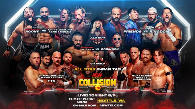 AEW Collision Results: Chris Jericho & Kenny Omega team