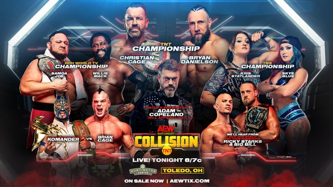 AEW Collision Results: Christian Cage vs. Bryan Danielson, Adam Copeland appears