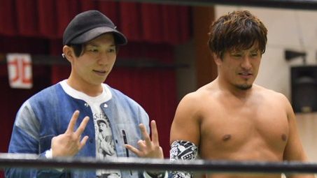 YOH chooses MUSASHI as his partner for NJPW Super Junior Tag League