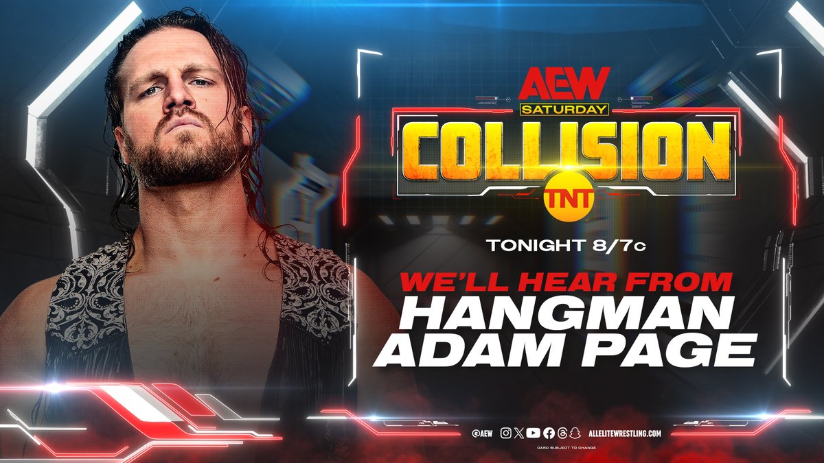 ‘Hangman’ Adam Page segment among announced additions to AEW Collision
