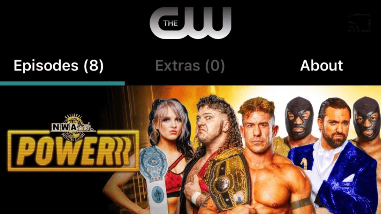 NWA Powerrr episodes available to watch on The CW app