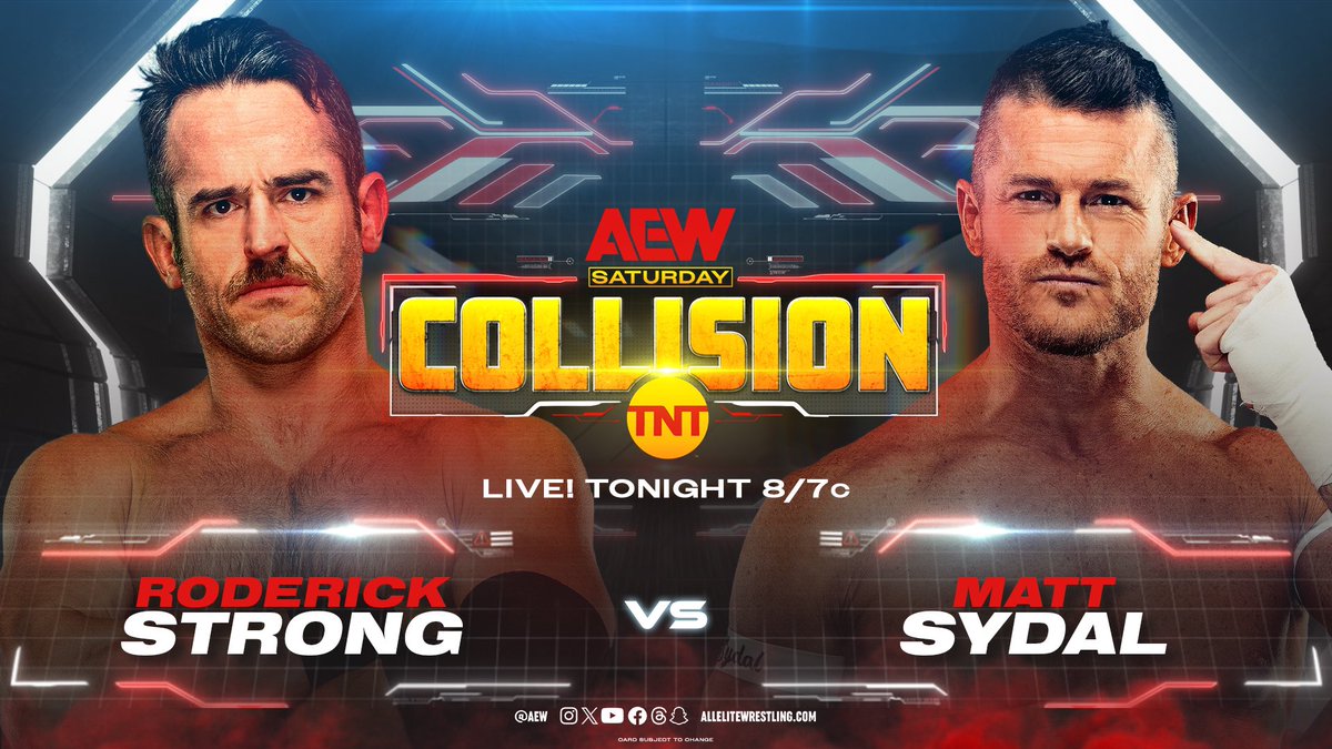Roderick Strong vs. Matt Sydal added to AEW Collision, Thunder Rosa’s ...