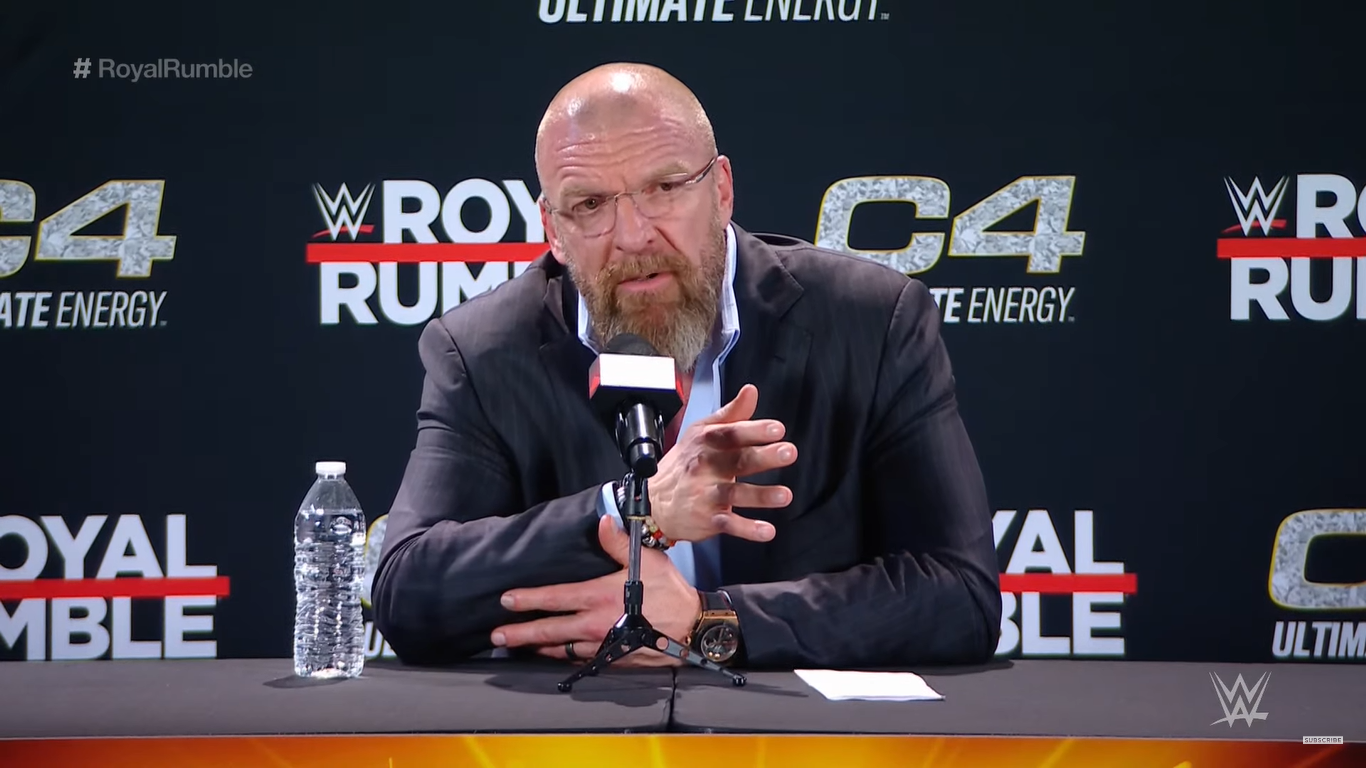 Paul Levesque Royal Rumble press conference notes: Vince McMahon ...